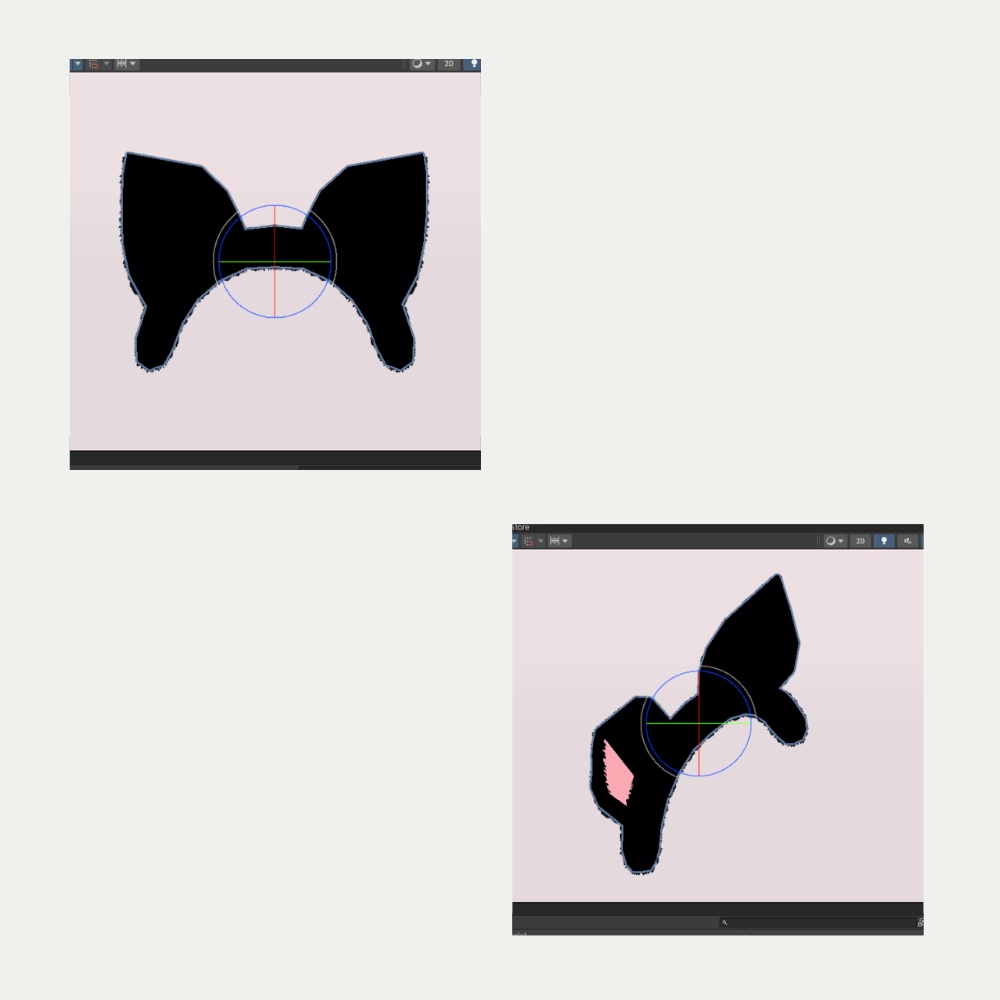 【3Dモデル / VRChat】ねこみみカチューシャ 猫耳 cat ear headband - shelly shop - BOOTH