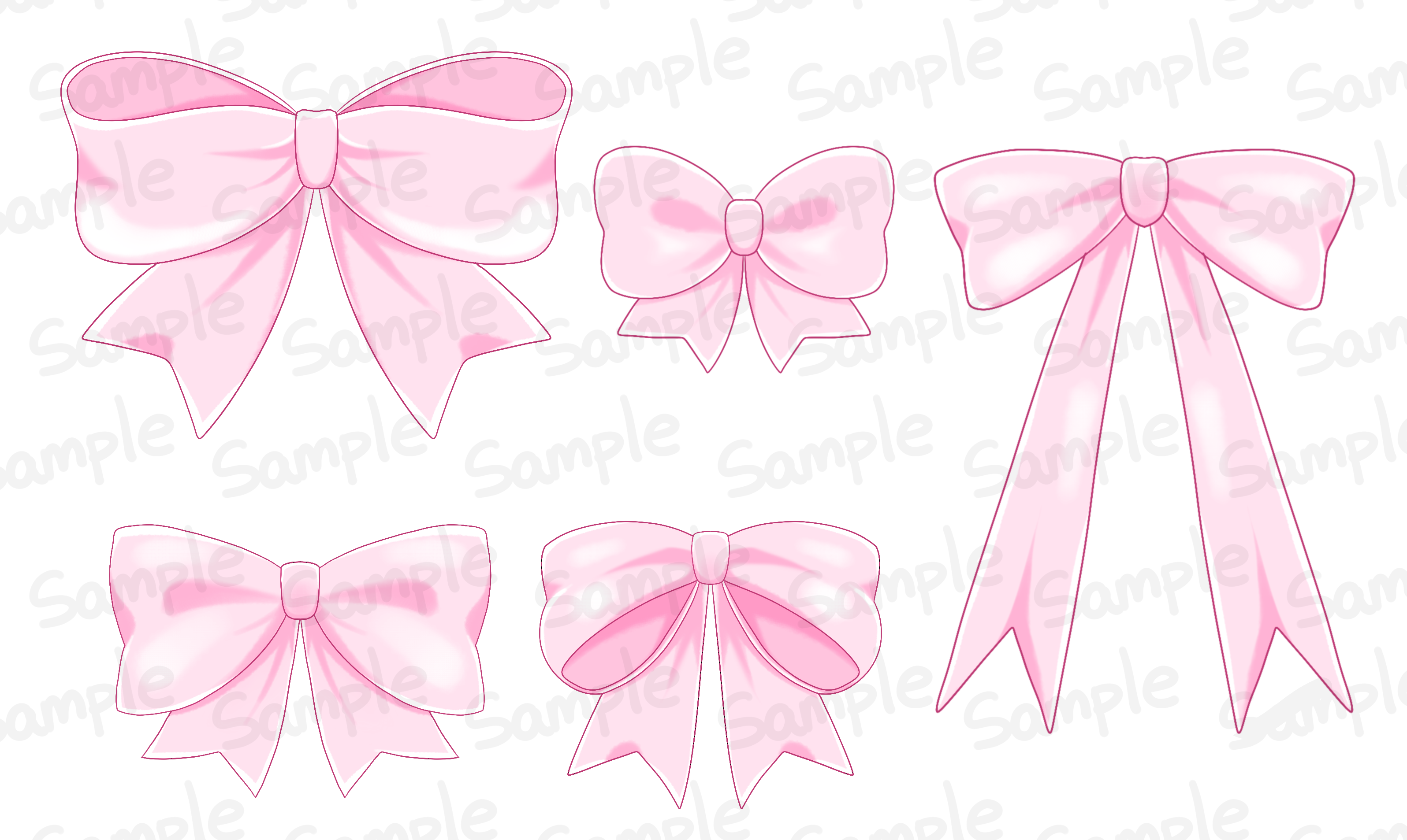 【VTuber向け】PNG Bow Asset Pack - lotybunny - BOOTH