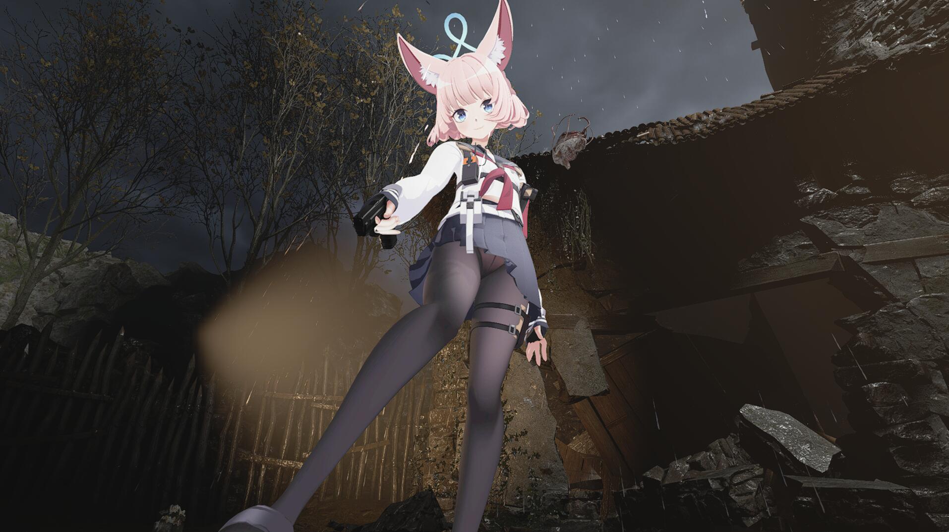 【Resident evil 4 RE Mod】Blue Archive Nico replaces Leon - piiiio - BOOTH