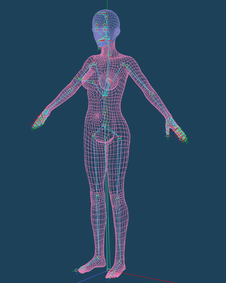 【MMD】【FBX】リアル女性用素体モデル - ショップByNEET - BOOTH