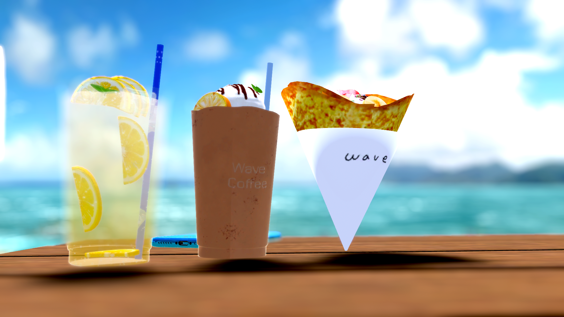 【VRC想定】海辺コーヒー(Wave Coffee) - VirtualWhaleStudio - BOOTH