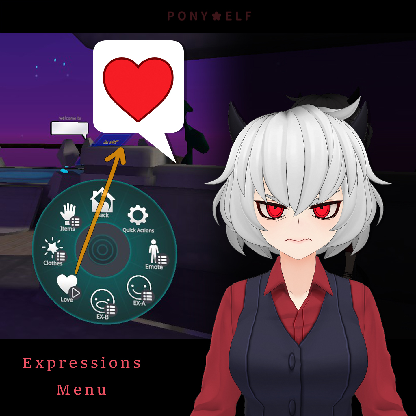 【VRMモデル】 Helltaker Malina Ver. 1.0.1 (マリーナ / 瑪琳娜) - Pony Elf - BOOTH