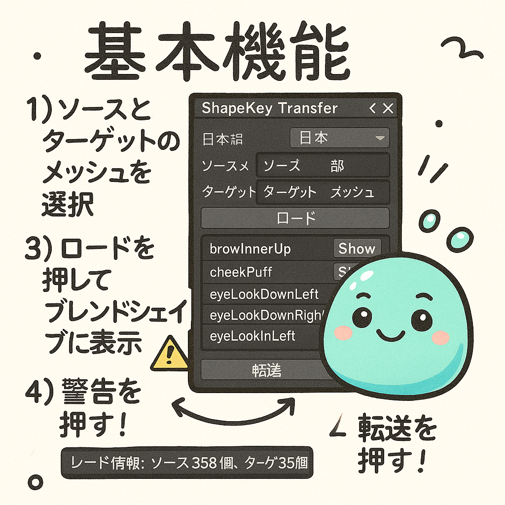 [ Unity Tools ]URU-AvatarShapeSync''uruuru Labs / 汎用性 BlendShapeCopyTool - uruuru Labs - BOOTH