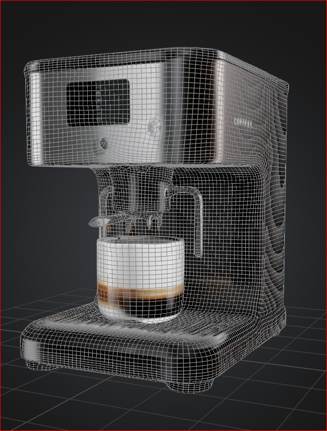 3DモデルVRCHAT 洗練されたモダンなコーヒーマシンのデザイン VRC - dealsshop - BOOTH