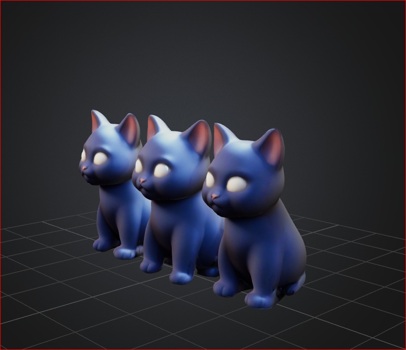 Chonky Cat Trio VRChatアバター kawaii 3Dモデル - dealsshop - BOOTH