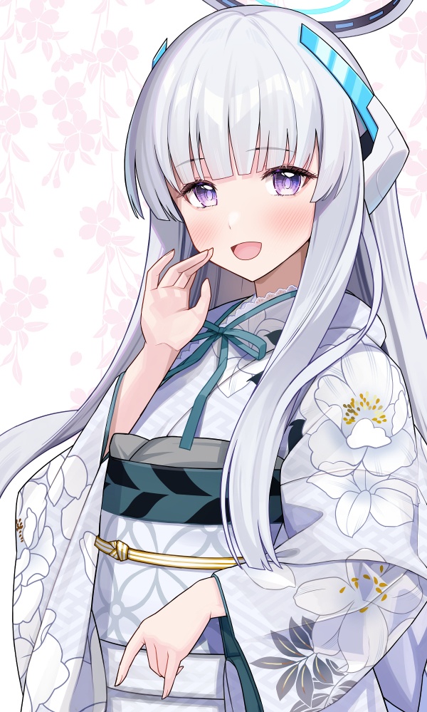 [ブルアカ]生塩ノア振袖ver[アクリルスタンド15cmサイズ] - attribute - BOOTH