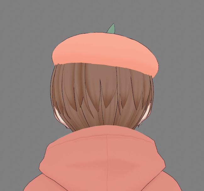Peach Hat for VRoid studio [ FREE ] - wondrous21 - BOOTH