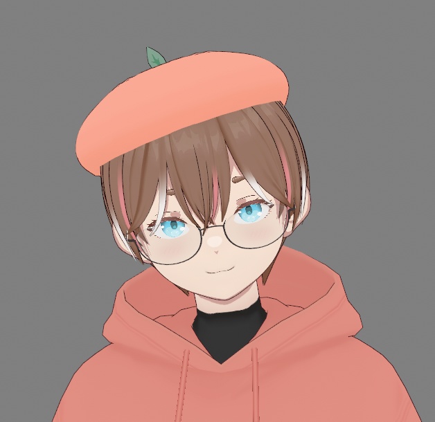 Peach Hat for VRoid studio [ FREE ] - wondrous21 - BOOTH