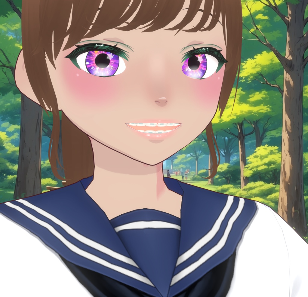 Teeth for Vroid - Mouth Inside (Individual teeth and braces) - Everret ...