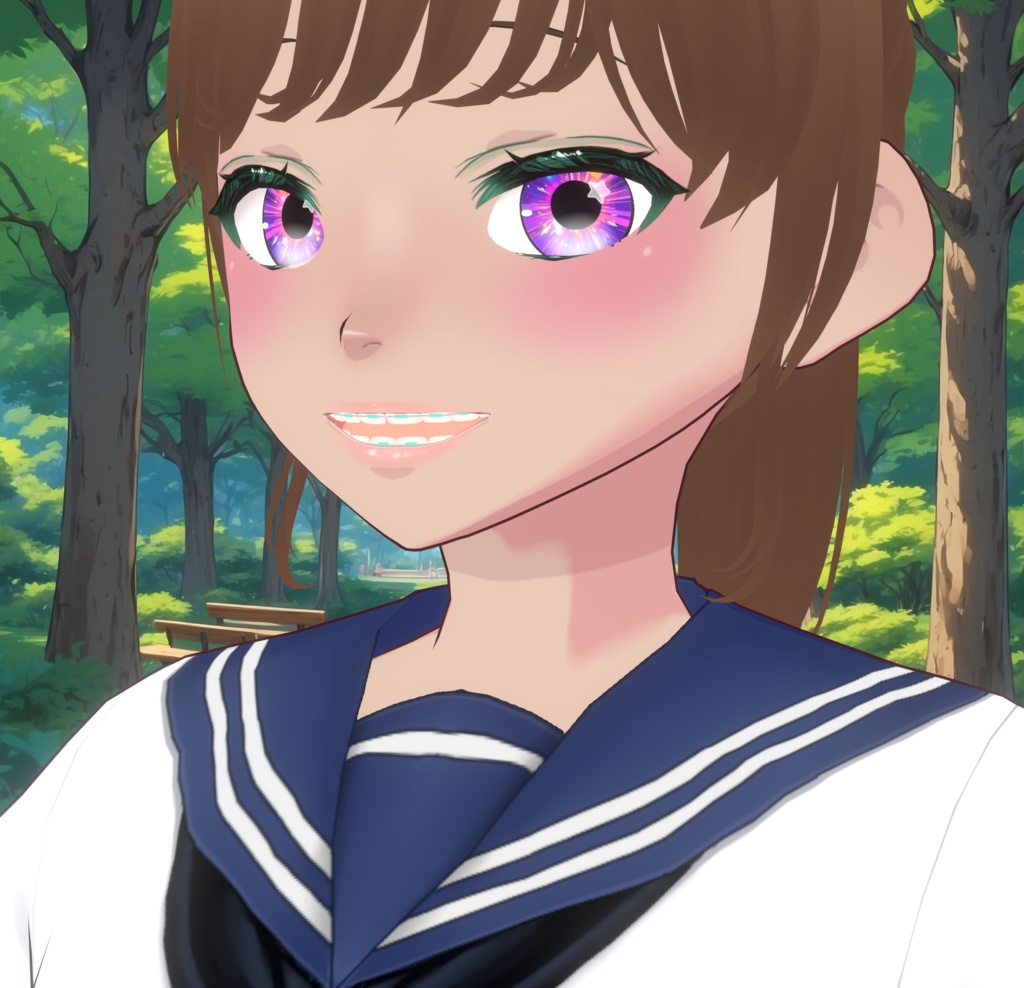 Teeth for Vroid - Mouth Inside (Individual teeth and braces) - Everret ...