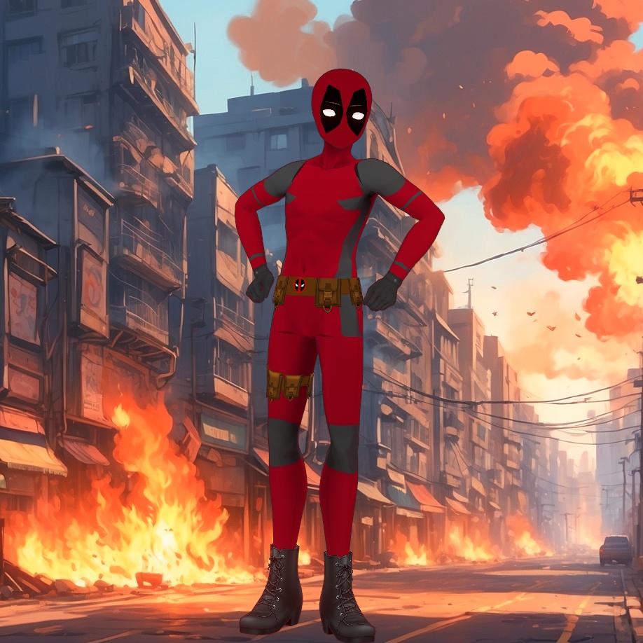 Deadpool Costume for Vroid - Everret - BOOTH