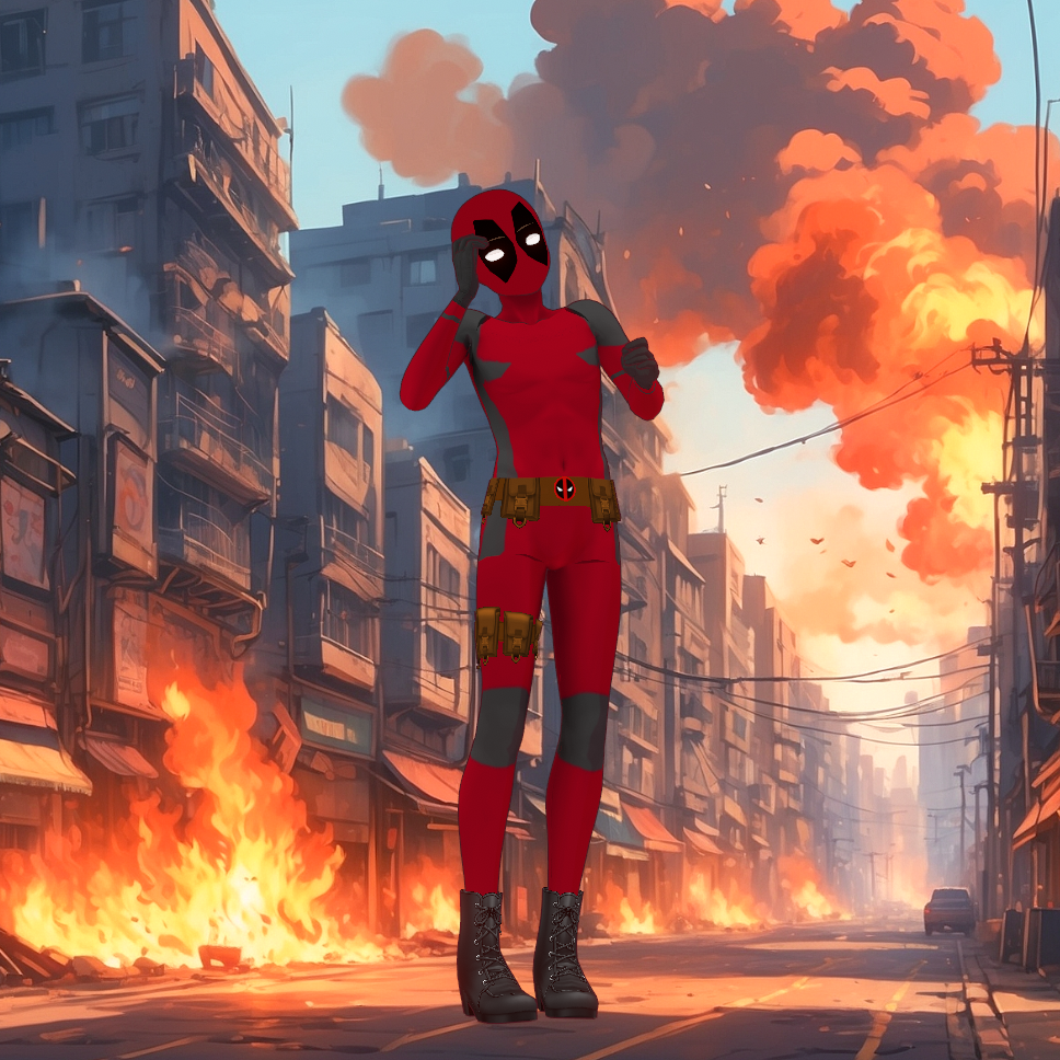 Deadpool Costume for Vroid - Everret - BOOTH