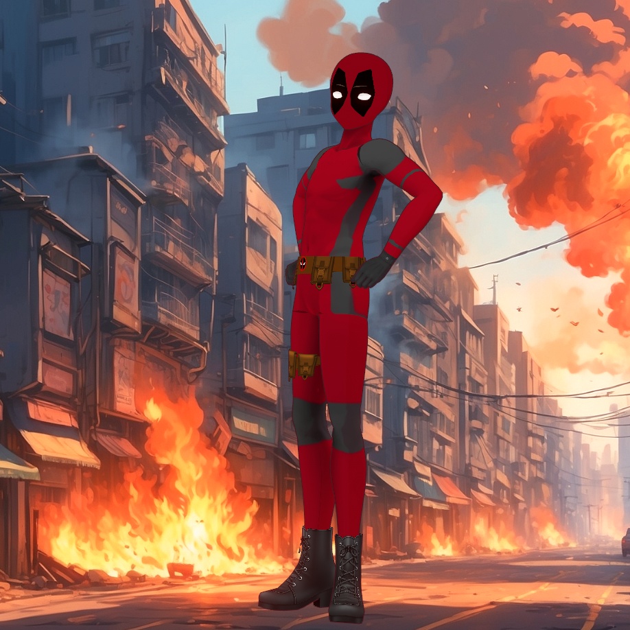 Deadpool Costume for Vroid - Everret - BOOTH