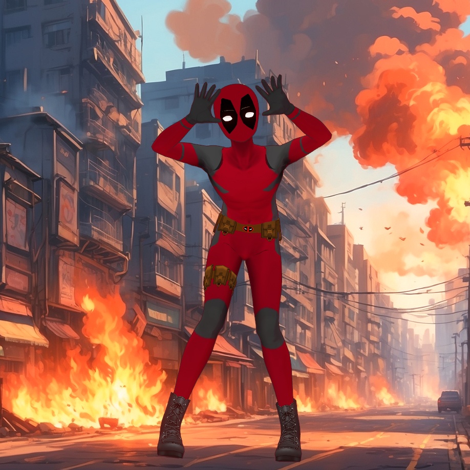 Deadpool Costume for Vroid - Everret - BOOTH