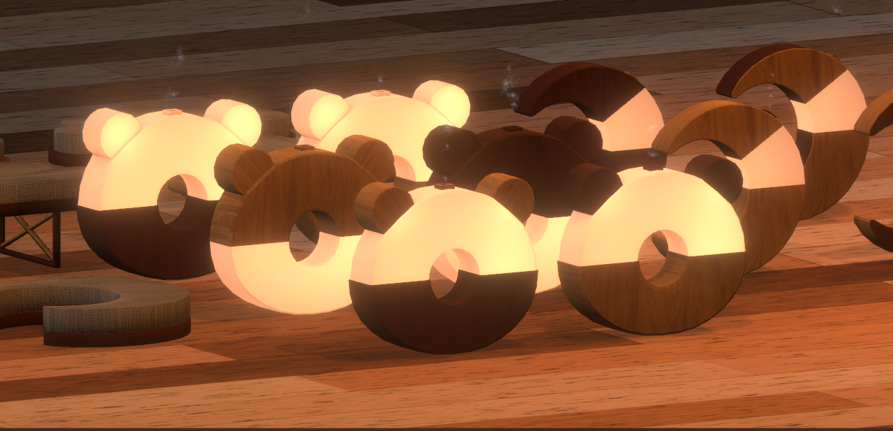 [VRC]Moon＆Bear Set(支援版に加湿器) - shira00 - BOOTH