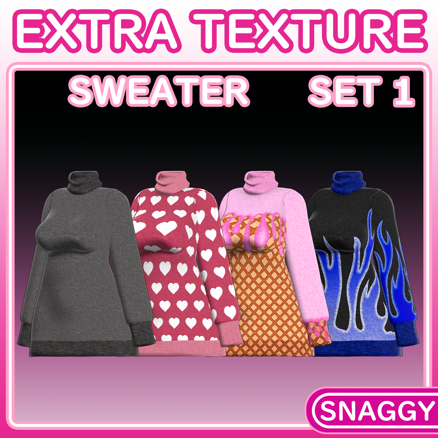 Snaggy Extra Texture Set 1/追加テクスチャセット1 - snaggy - BOOTH