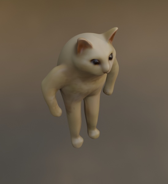 standing cat meme - shawnpixiv - BOOTH