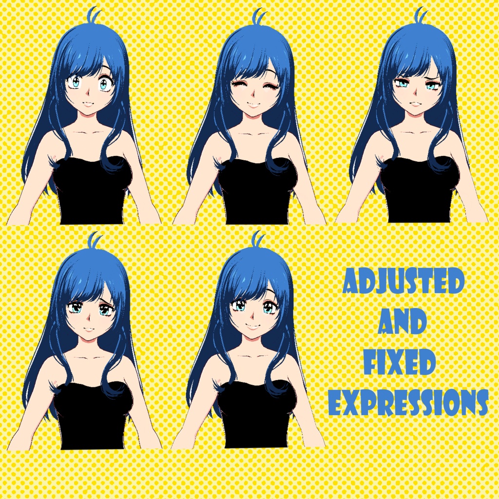 80s Anime Vroid/Vrchat base - n1no00designed - BOOTH