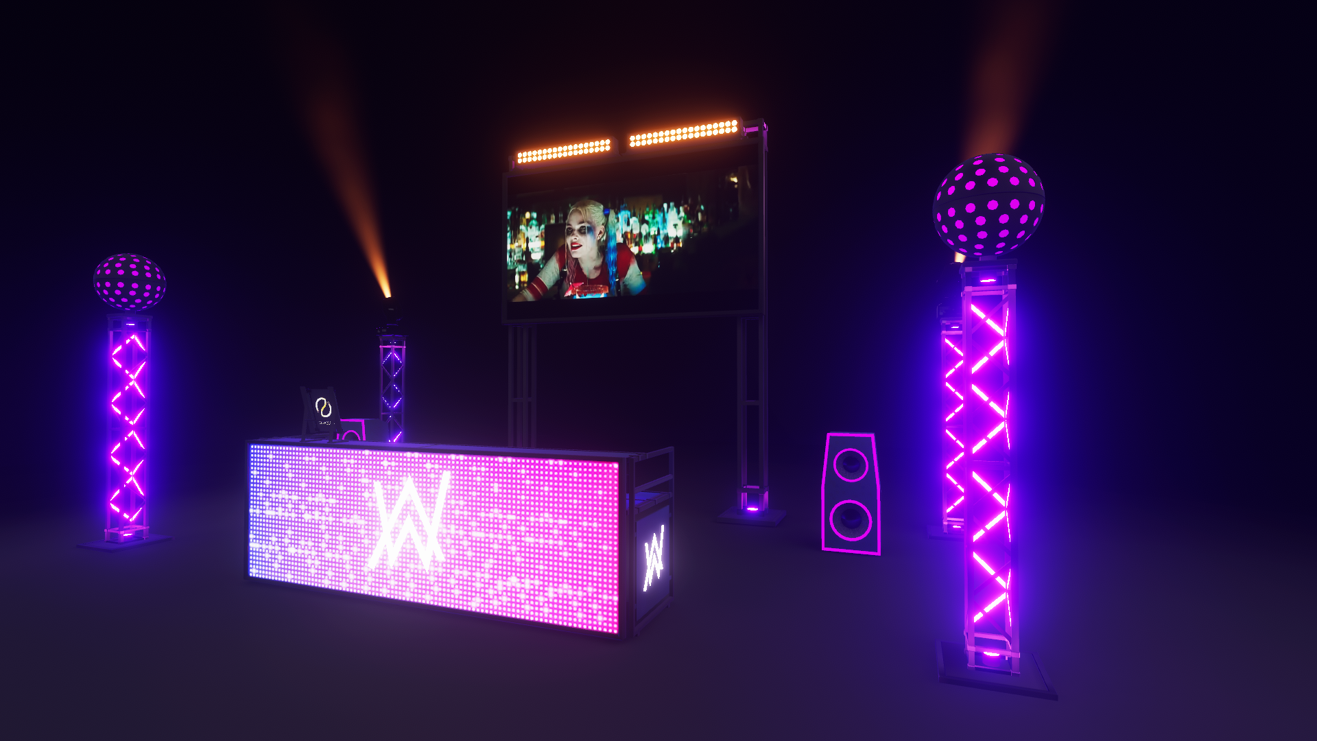 DJ Booth 2 for vrchat - ra845 - BOOTH