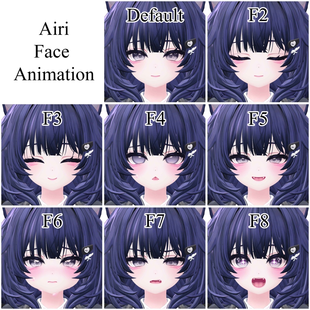 Airi Face Animation - myon - BOOTH