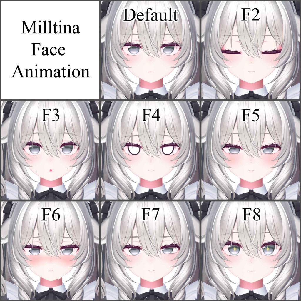 Milltina Face Animation - myon - BOOTH
