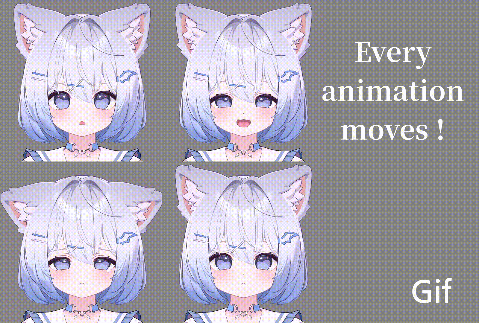 Chocolat Face Animation - myon - BOOTH