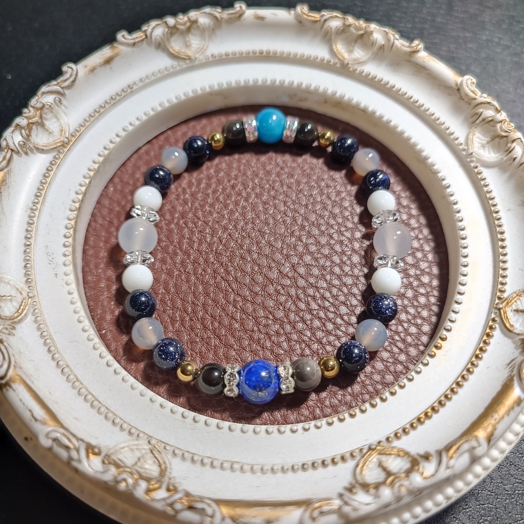 ららぽーてと様専用 天然石ブレスレット 八雲みたまモチーフ(内周約17.0cm) - 千秋屋 - BOOTH