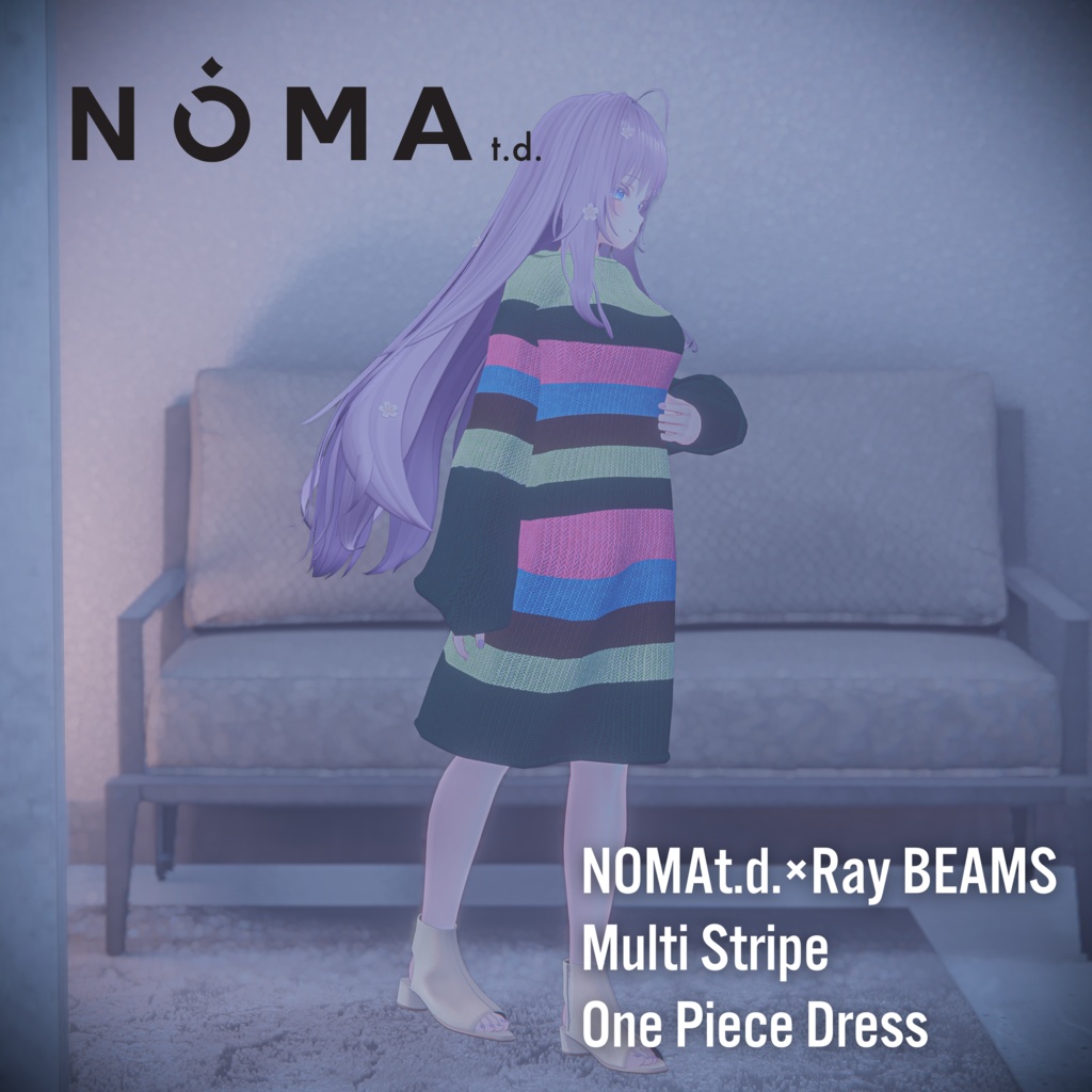 NOMA t.d. × Ray BEAMS別注マルチストライプワンピース｜BEAMS - BEAMS - BOOTH