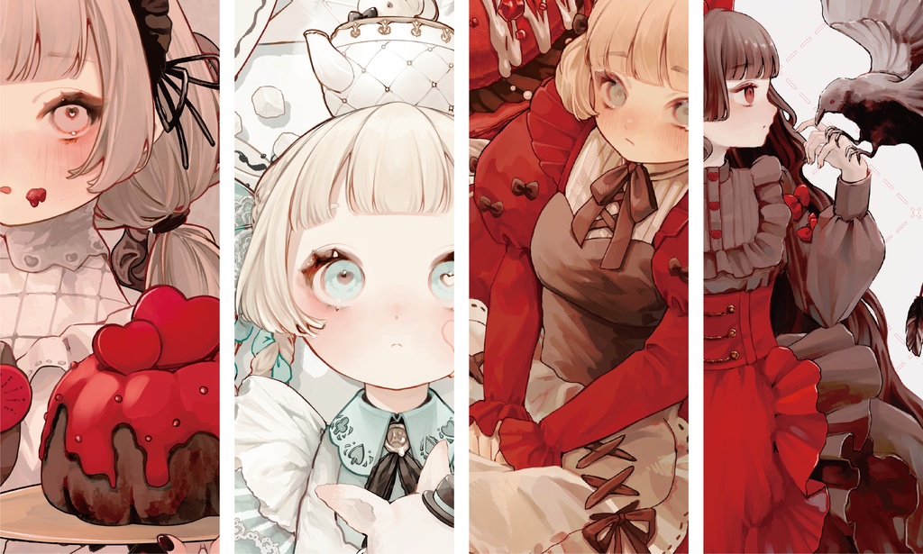 C103新刊『Petit Fours』創作イラスト集 - sweets buffet - BOOTH