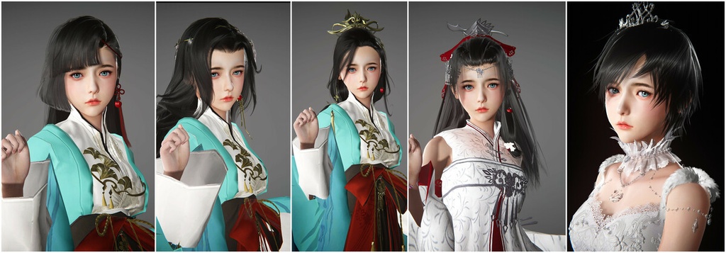 [PH][K-project][MOD-AA07]Hair Style x10 from moonlight blade ...