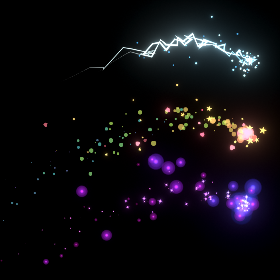 miscellaneous particle trails - creationsofmegan - BOOTH