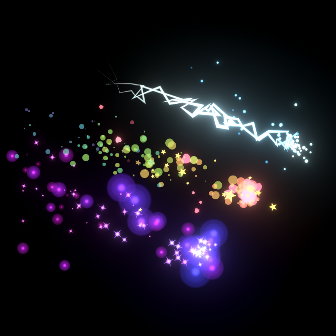 miscellaneous particle trails - creationsofmegan - BOOTH