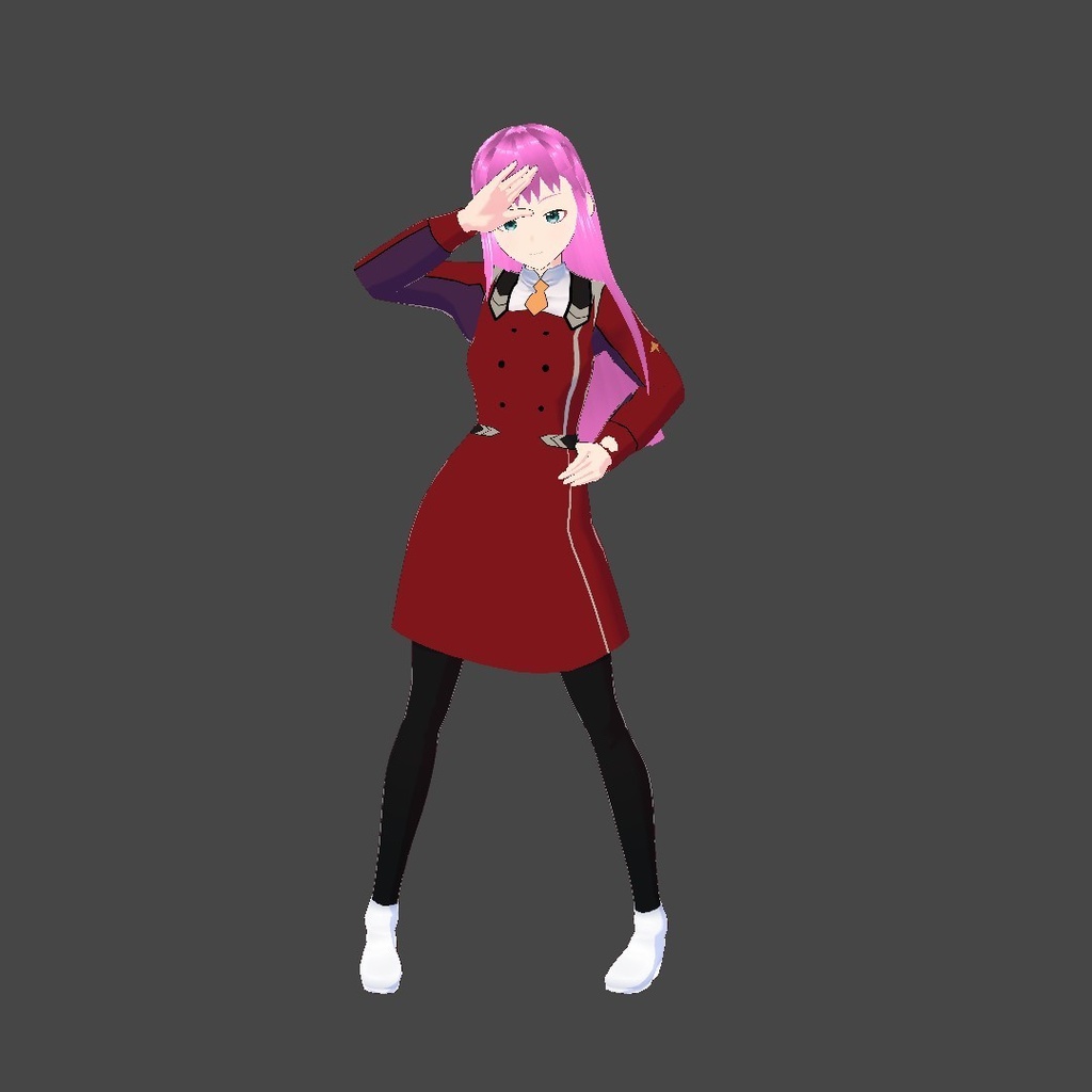 【Vroid】 ゼロツー制服衣装 - ゼロツー (ダーリン・イン・ザ・フランキス) | Zero Two uniform outfit- Zero Two (Darling in the ...