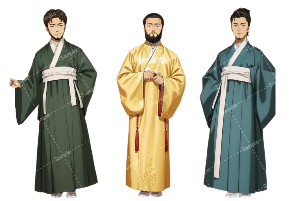 【デザイン資料集】漢服 男性用 デザインコレクション [A] - wasabi-vaio - BOOTH