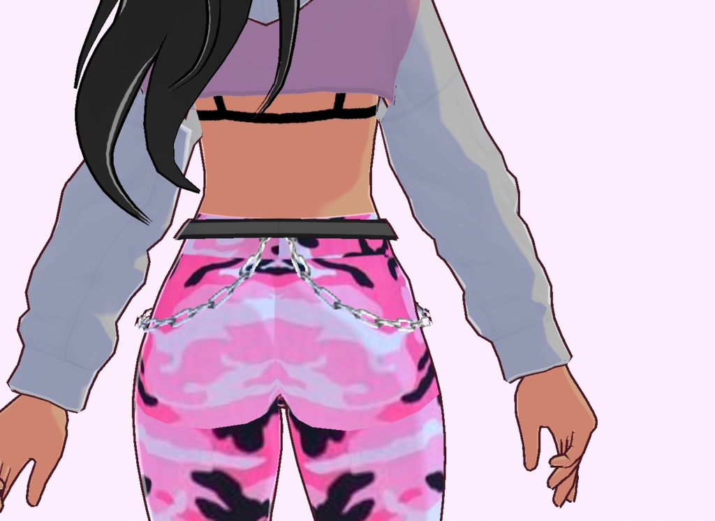 Belt with Chains for VRoid - Froggo - BOOTH