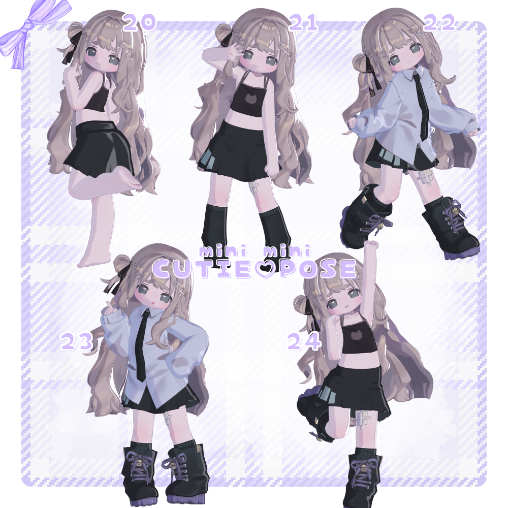 30種類 ࣭ ⊹ mini mini cutie♡pose - sss - BOOTH