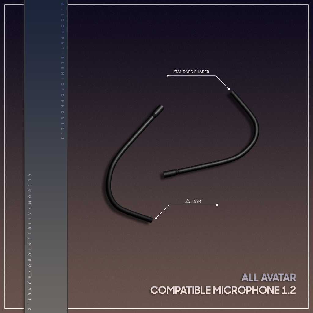 All Avatar Compatible Microphone Head Accessory【VRChat】 - dayln39 - BOOTH