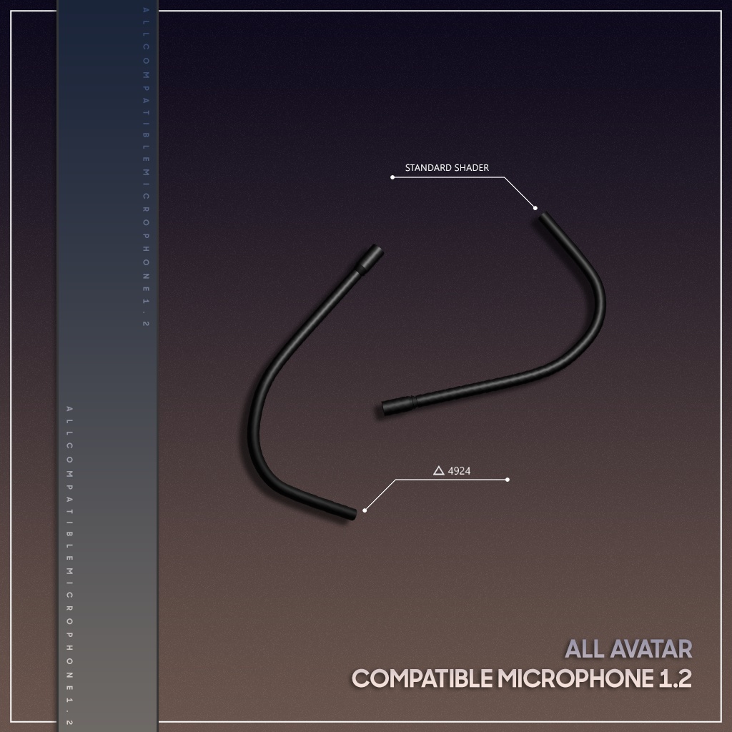 All Avatar Compatible Microphone Head Accessory【VRChat】 - dayln39 - BOOTH
