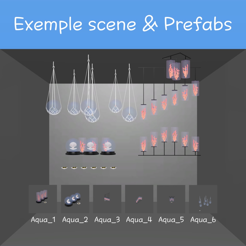 [VRChat|Udon] ミニ水族館 | Mini Aquarium - Oh!A - BOOTH