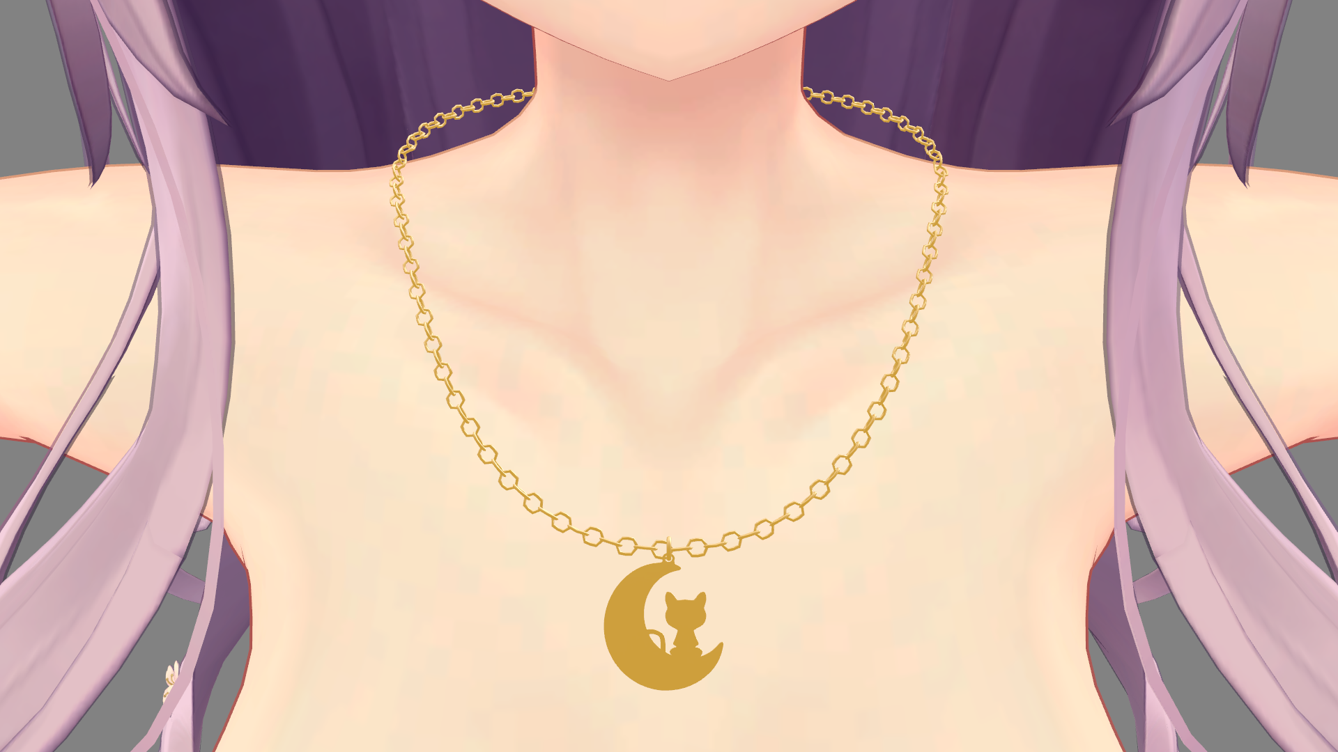MoonCat Necklace [Moe, Dami] - AlienRabbit - BOOTH