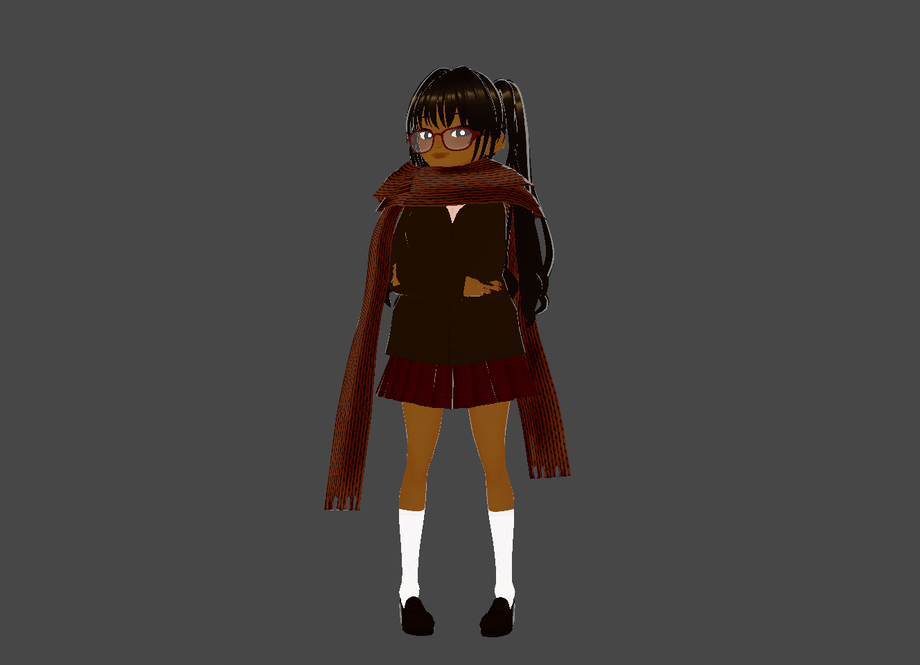 RPP - [VROID] Thick Knitted Scarf - rhyspiecepeace - BOOTH