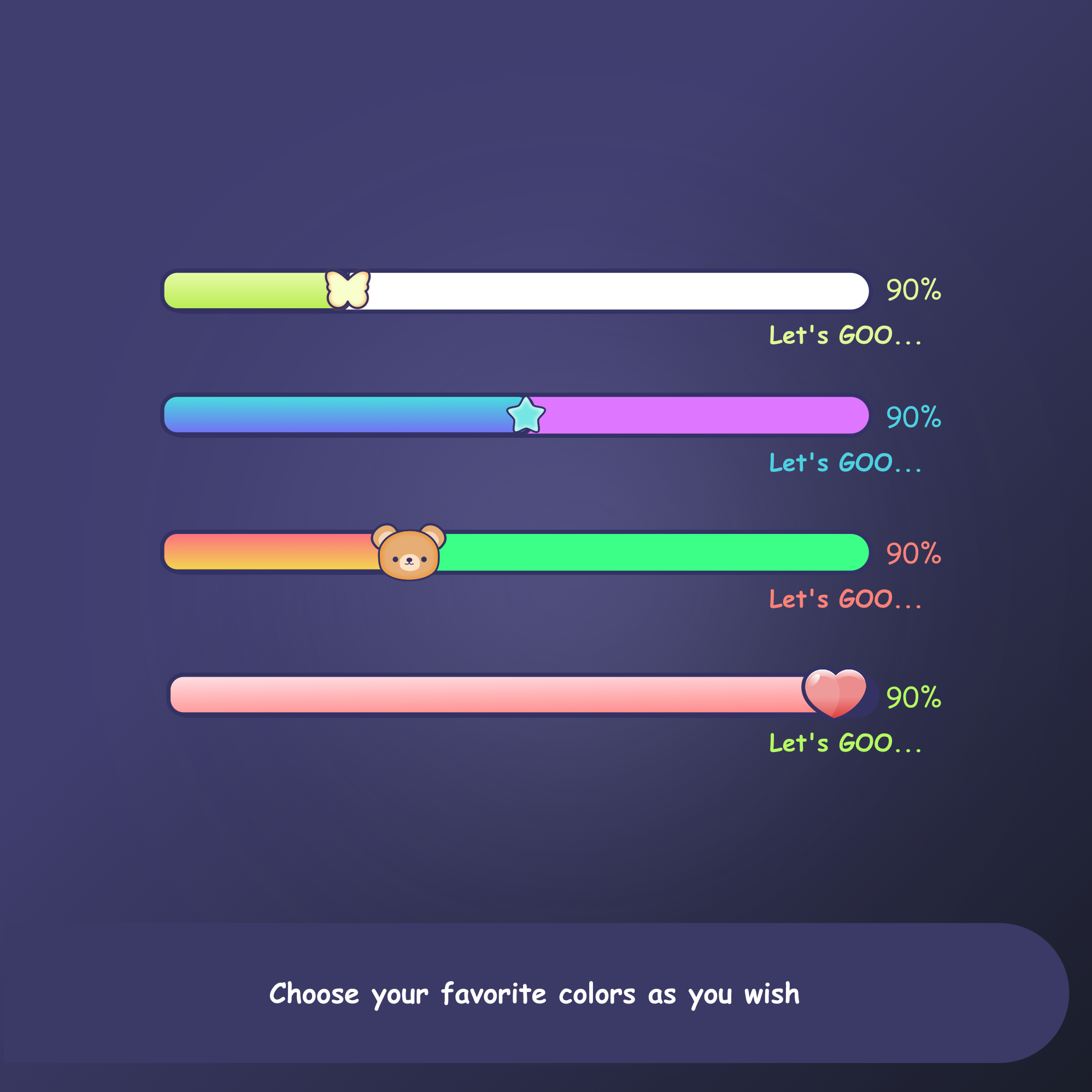 Minimalistic Goal Widget for Twitch, Custom Goal Widget, Cute Widget ...