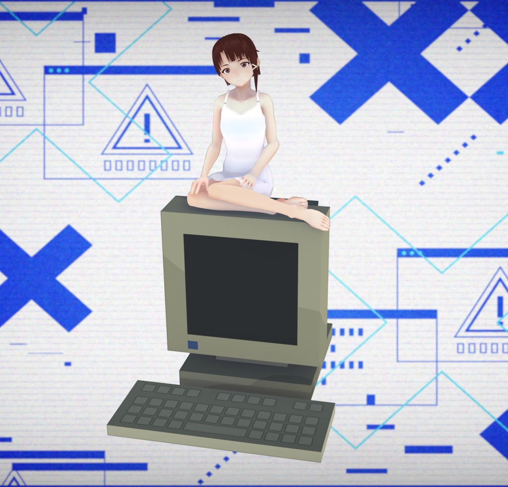 [SALE] Lain Iwakura (Serial Experiments Lain) Vroid - GoofySquid - BOOTH