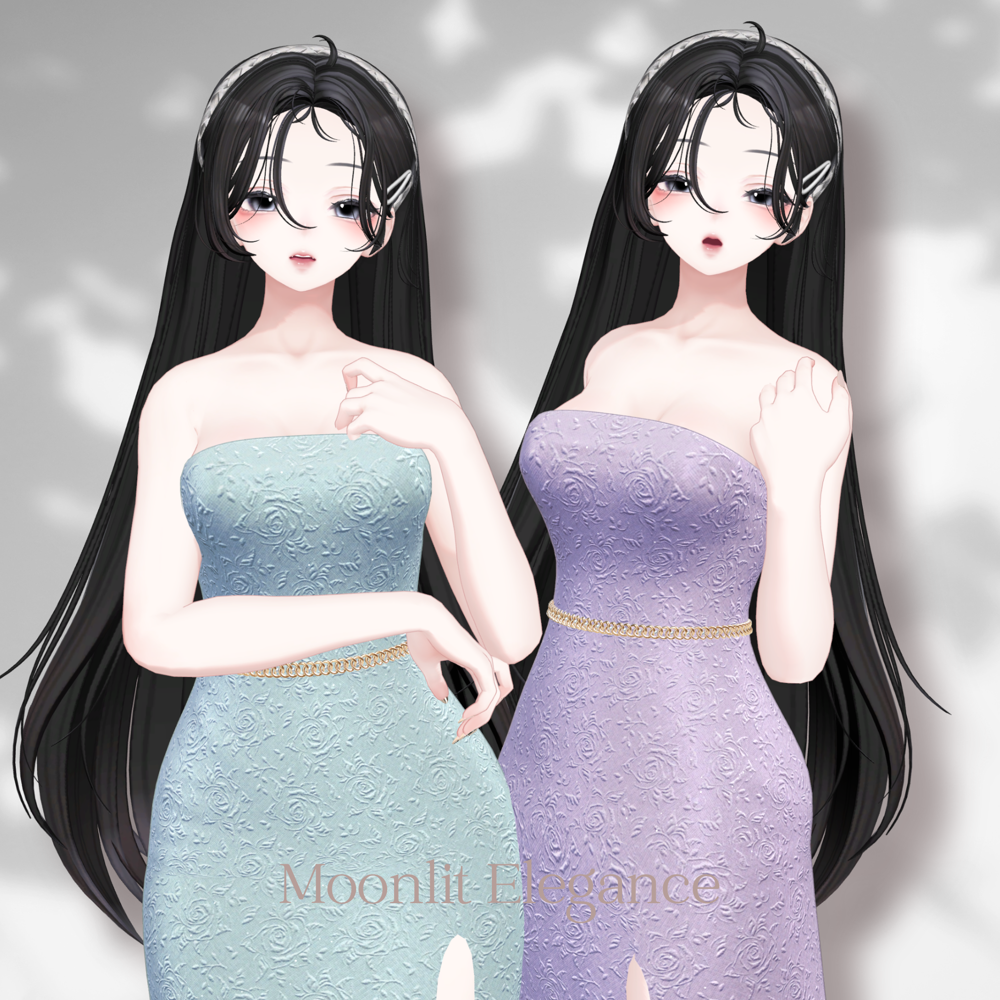 【VRChat 3D衣装】Moonlit Elegance 森羅用 - MAYU-NE JewelryBox - BOOTH