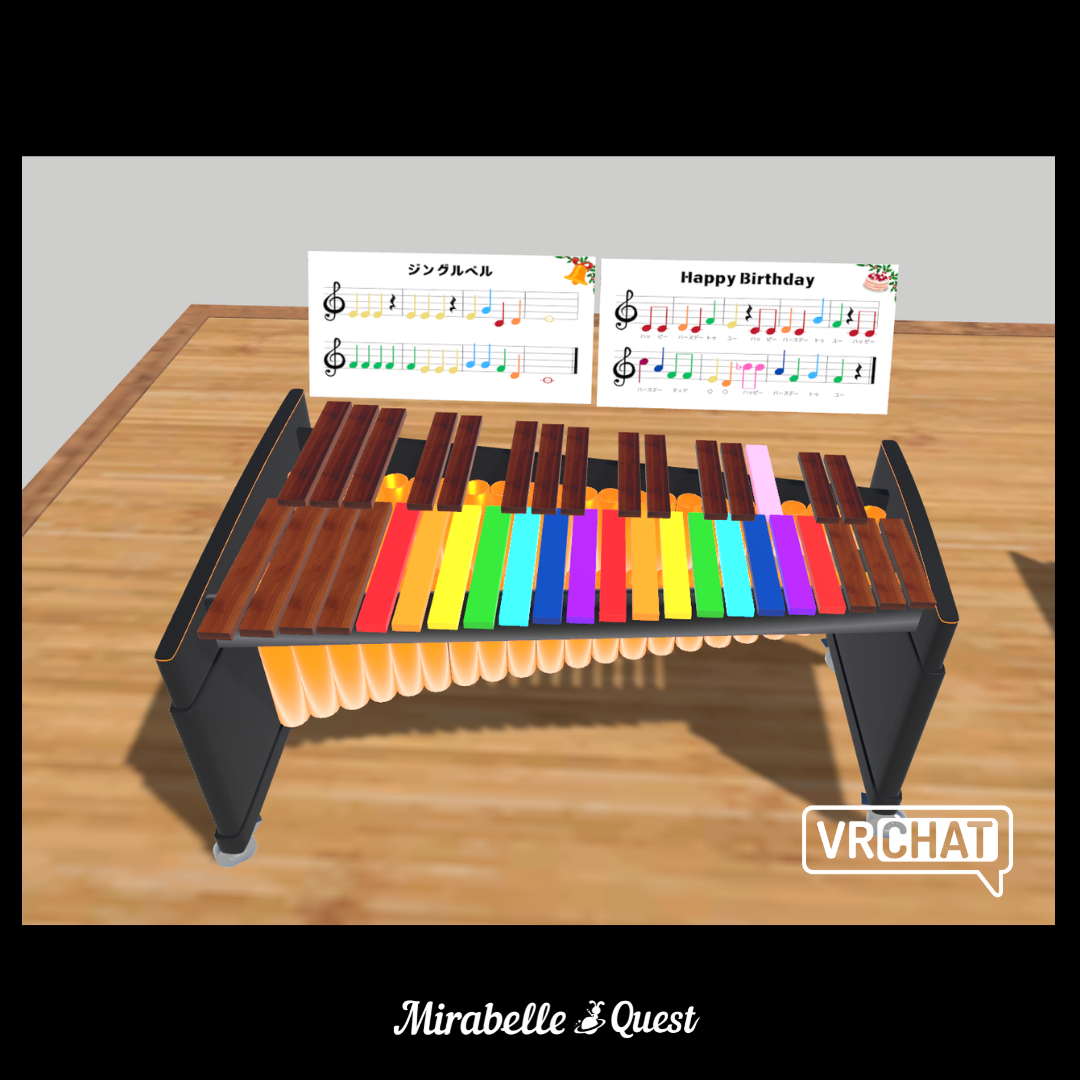 FBX形式 3D楽器アセット：マリンバ（Marimba） - Mirabelle Quest - BOOTH