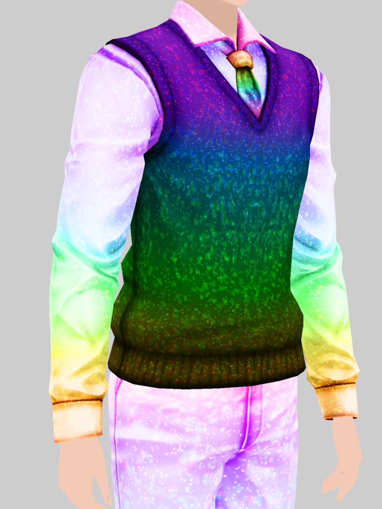 Formal Default Male Outfit Rainbow - MizuMiro - BOOTH