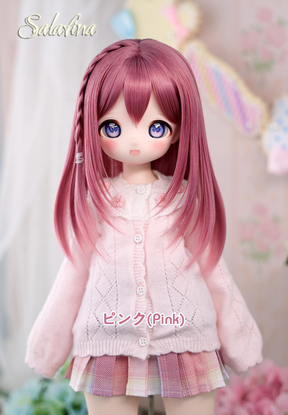 [Salafina]8~9インチMDD,DDサイズドール用手つくりロング造形ドールウィッグ「RIKO」dollwig - salafina ...