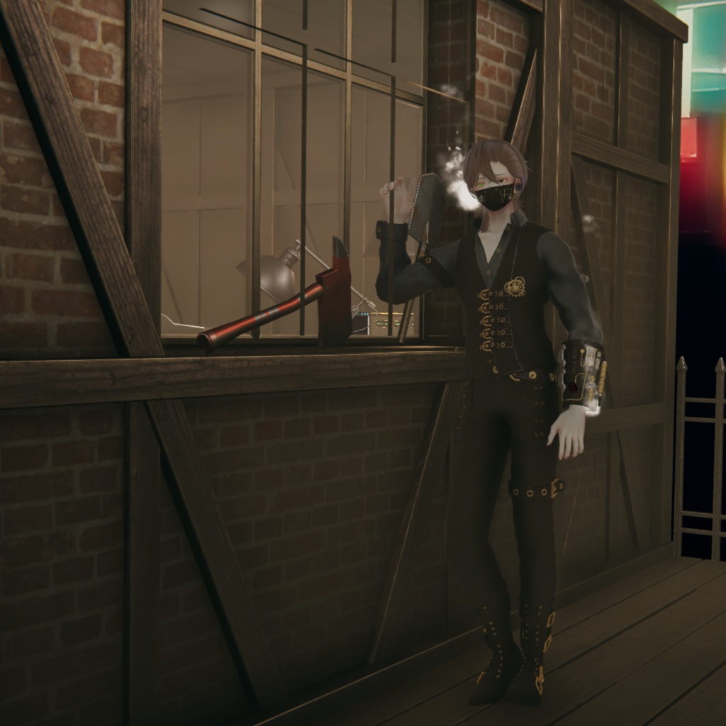 [VRChat] Steam Punk Wear For Minase, +Head - Jade_Yarn - BOOTH