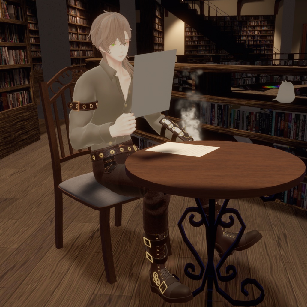 [VRChat] Steam Punk Wear For Minase, +Head - Jade_Yarn - BOOTH
