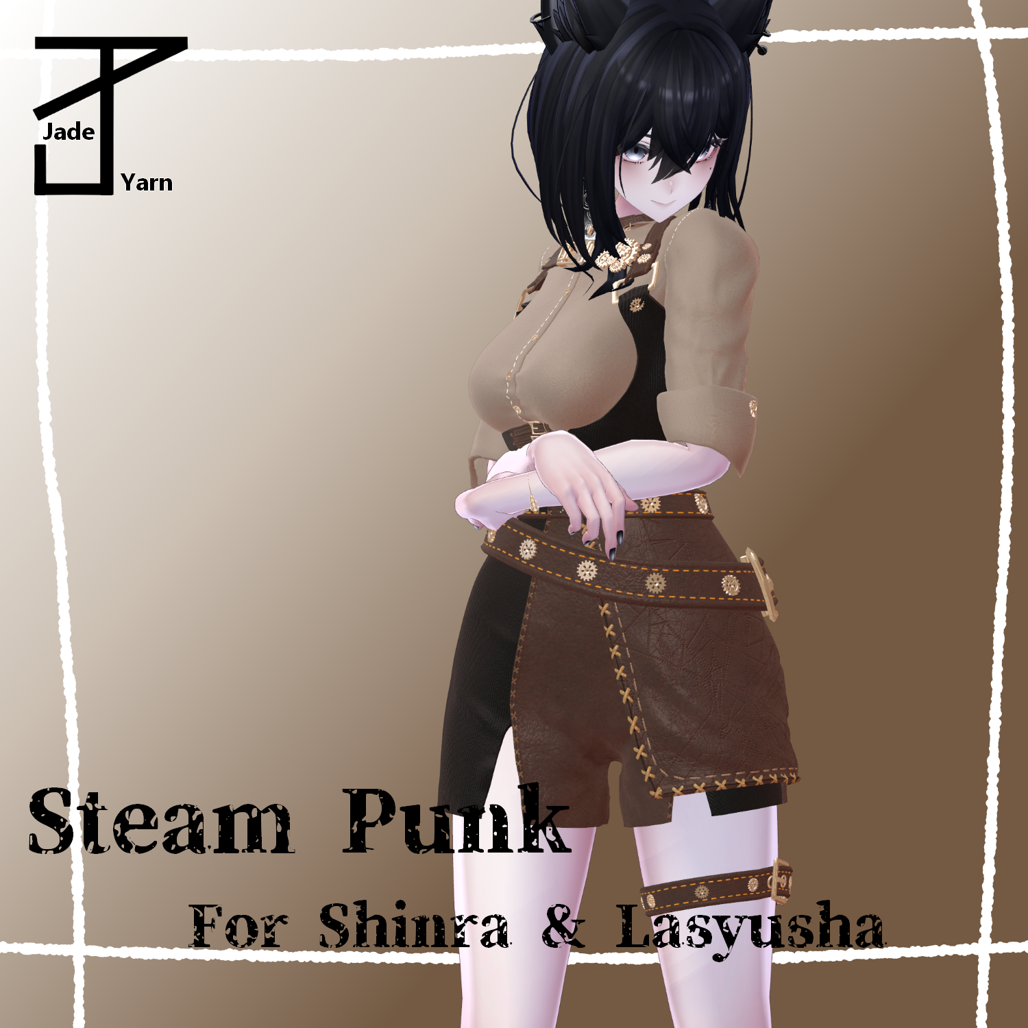 [VRChat] Steam Punk Wear For Shinra Lasyusha Dami - Jade_Yarn - BOOTH